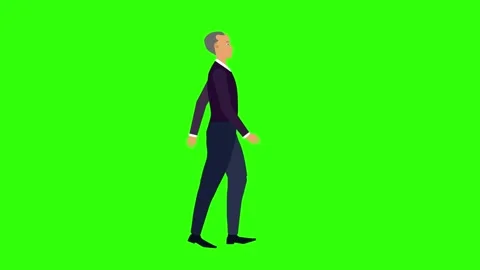 Cartoon Man walking animation, seamless ... | Stock Video | Pond5