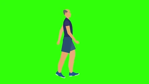 Cartoon Man walking animation, seamless ... | Stock Video | Pond5