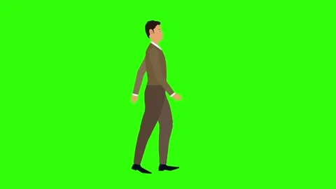 Cartoon Man walking animation, seamless ... | Stock Video | Pond5