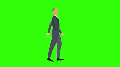 Cartoon Man walking animation, seamless ... | Stock Video | Pond5