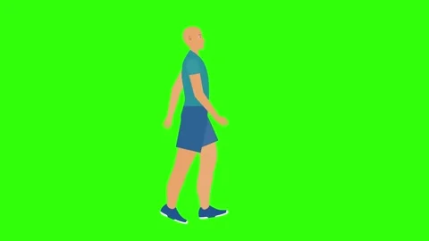 Cartoon Man walking animation, seamless ... | Stock Video | Pond5