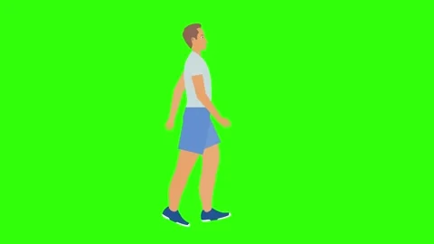 Cartoon Man walking animation, seamless ... | Stock Video | Pond5