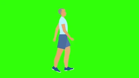 Cartoon Man walking animation, seamless ... | Stock Video | Pond5