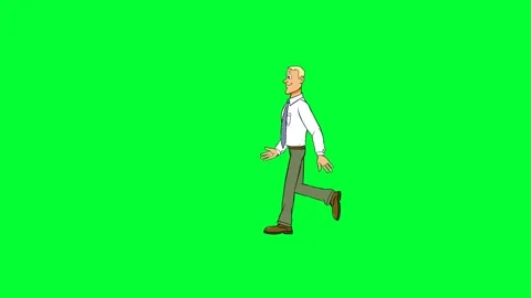 cartoon man walking, movement backgroun... | Stock Video | Pond5