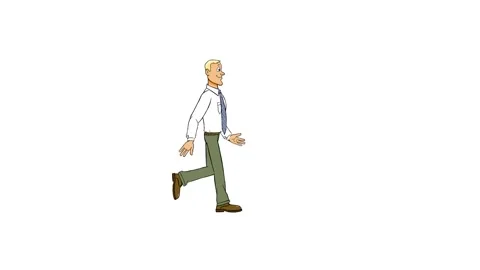 cartoon man walking, movement backgroun... | Stock Video | Pond5