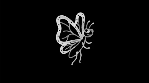 Cartoon Monarch Butterfly Drawing 2D Ani... | Stock Video | Pond5