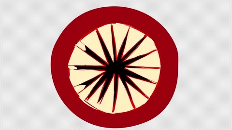 Cartoon mouth with sharp teeth animation... | Stock Video | Pond5