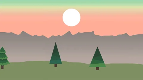 Cartoon nature 2d animation | Stock Video | Pond5