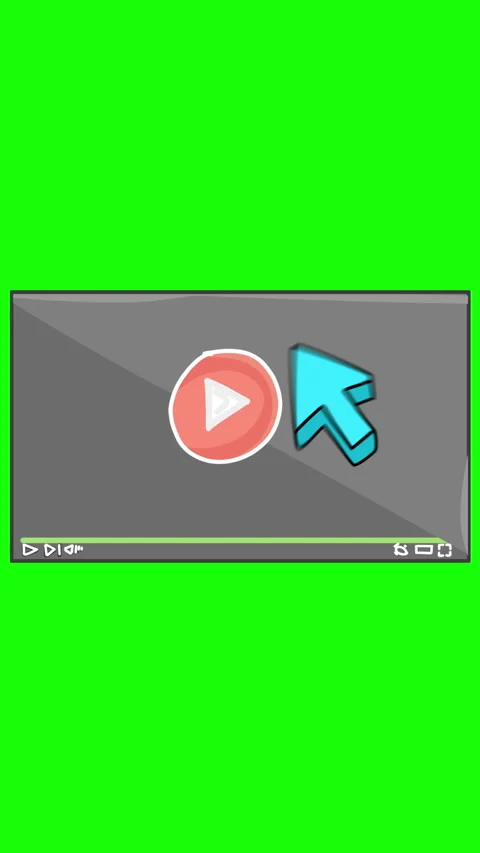 Cartoon Online Video Player Screen Verti... | Stock Video | Pond5