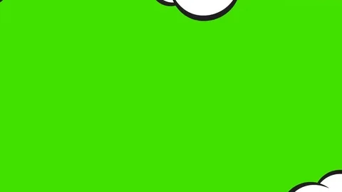 Cartoon pop art clouds animation frame. ... | Stock Video | Pond5