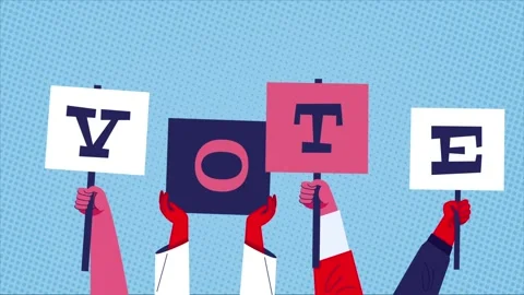 Cartoon Presidential Election Vote Anima... | Stock Video | Pond5
