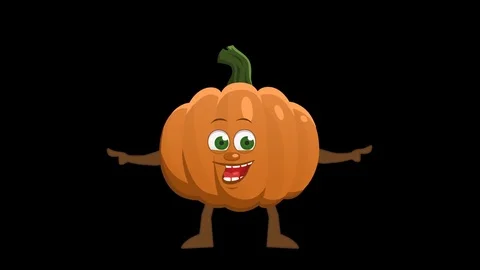 Cartoon Pumpkin. 13th Pose Pointer Doubl... | Stock Video | Pond5
