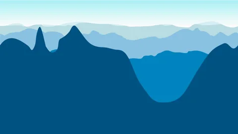 Cartoon ride near the mountains. Animate... | Stock Video | Pond5