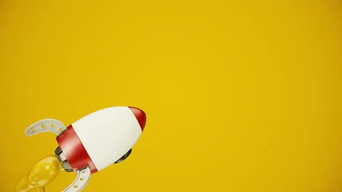 Cartoon Rocket Video Loop | Stock Video | Pond5