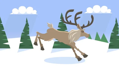Elk Cartoon Stock Videos – Royalty-Free HD & 4K Videos
