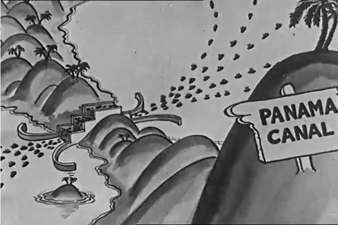 A cartoon sailor finds himself at the Pa... | Stock Video | Pond5