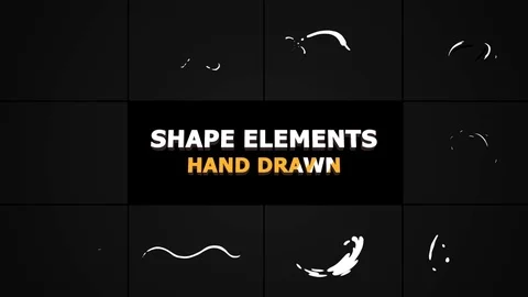 Cartoon Shape Elements ~ After Effects Template #100623354