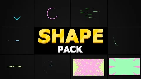 Cartoon Shapes Pack ~ After Effects Template #114621093