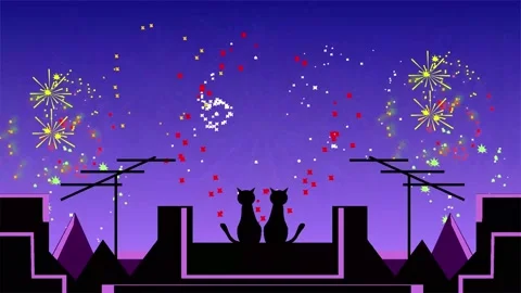 Two Cartoon Firecracker