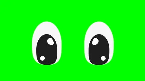 Cartoon simple blinking looking angry ey... | Stock Video | Pond5
