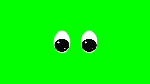 Cartoon simple blinking looking angry ey... | Stock Video | Pond5