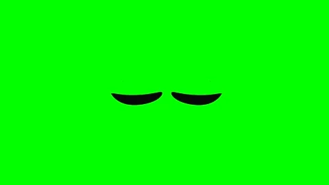 Cartoon simple blinking looking angry ey... | Stock Video | Pond5