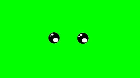 Cartoon simple blinking looking eyes on ... | Stock Video | Pond5