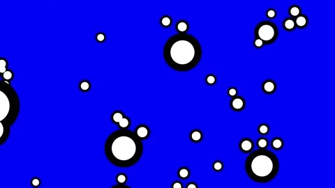 Cartoon simple geometric bubbles with bl... | Stock Video | Pond5