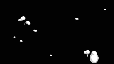 Cartoon smoke explosion on a green scree... | Stock Video | Pond5