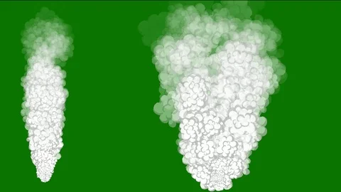 Cartoon smoke motion graphics with green... | Stock Video | Pond5