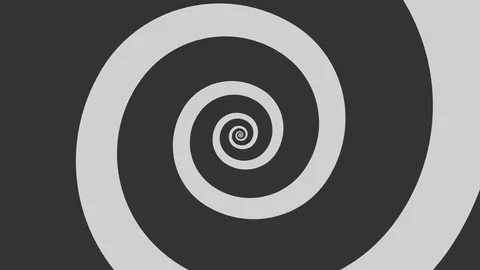 Cartoon Spiral Spinning in a Loop | Stock Video | Pond5