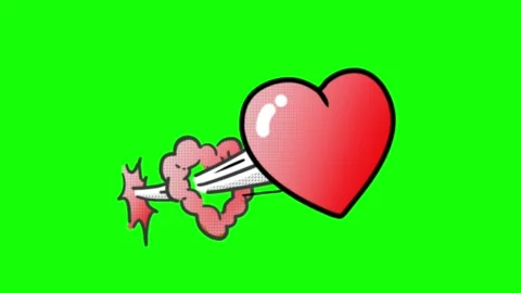 Cartoon style animated heart beating fas... | Stock Video | Pond5
