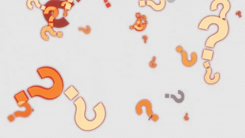 Cartoon Style Question Marks Dynamic Ani... | Stock Video | Pond5