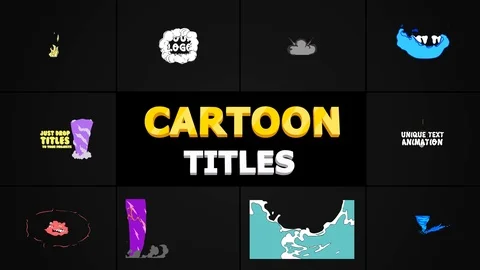 After Effects Template: Cartoon Titles Pack #111263506