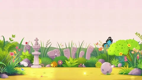 Garden Background Cartoon Stock Videos – Royalty-Free HD & 4K Videos ...