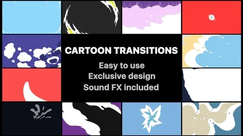 Cartoon Transitions ~ After Effects Project #90273767
