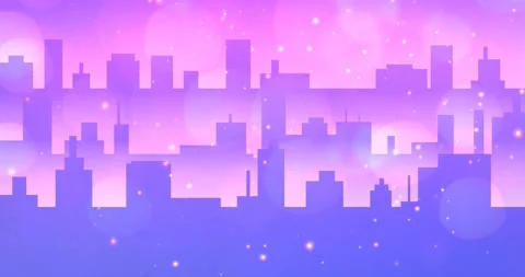 cartoon urban background animation in pi... | Stock Video | Pond5