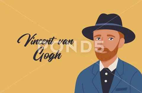 Cartoon Van Gogh. Vector illustration.: Royalty Free #273326798