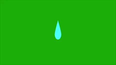 Cartoon water drops falling animation on... | Stock Video | Pond5