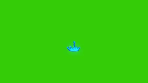 Cartoon Water Effect on Green Screen - C... | Stock Video | Pond5