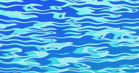 Cartoon water loop in 4K. Anime manga st... | Stock Video | Pond5