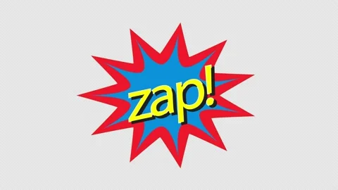cartoon zap Comic Bubble speech loop Ani... | Stock Video | Pond5