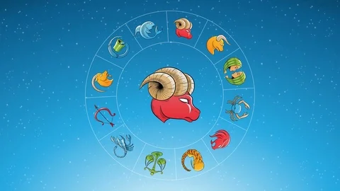 Zodiac Signs Cartoon Stock Video Footage | Royalty Free Zodiac Signs ...