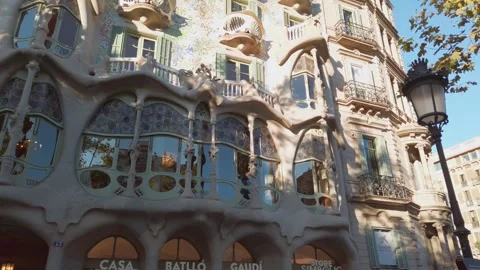 Casa Batlló First Floor External Window... | Stock Video | Pond5