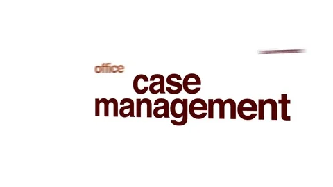 Case management animated word cloud. | Stock Video | Pond5