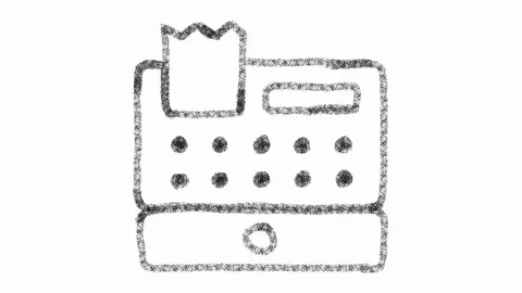 Cash Register Drawing Stock Videos – Royalty-Free HD & 4K Videos