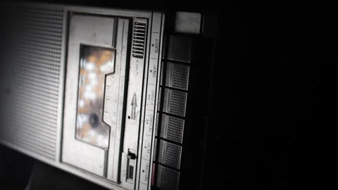 Cassette player being opened up in slow ... | Stock Video | Pond5
