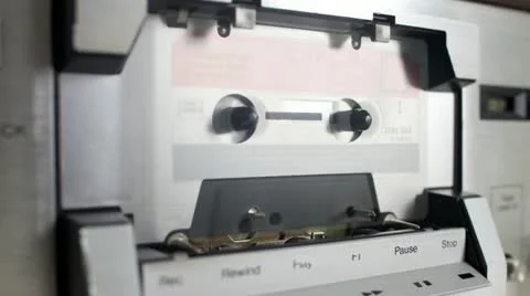 cassettes changing in a retro tape playe... | Stock Video | Pond5