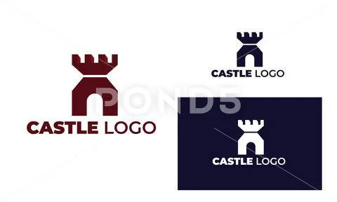 Castle logo, Modern style for Real Estate Logo Illustration #130976576