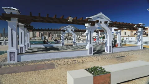 Castle Square plaza, Old town Benidorm, ... | Stock Video | Pond5